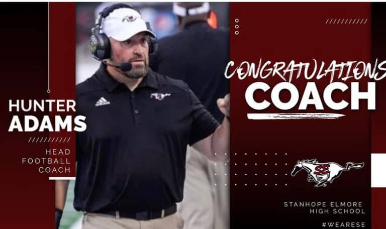 Hunter Adams Named Head Football Coach At Stanhope Elmore High School ...