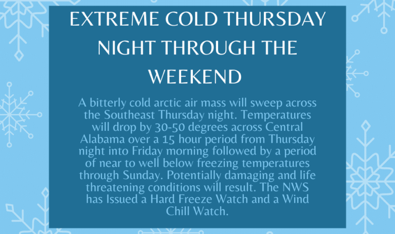 Extreme Cold Coming Thursday Through The Weekend! Prepare Now - Elmore ...