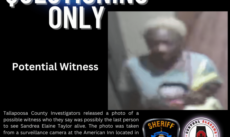 MURDER – Victim Sandrea Taylor - Tallapoosa Investigators Seeking ...