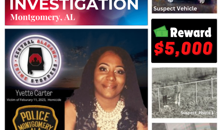 Reward Is $5,000 For 2023 Montgomery Homicide Of Yvette Carter - Elmore ...